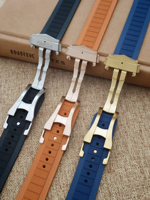 FKM Rubber Strap for Omega Seamaster Planet Ocean 600m – 21mm - TopStraps