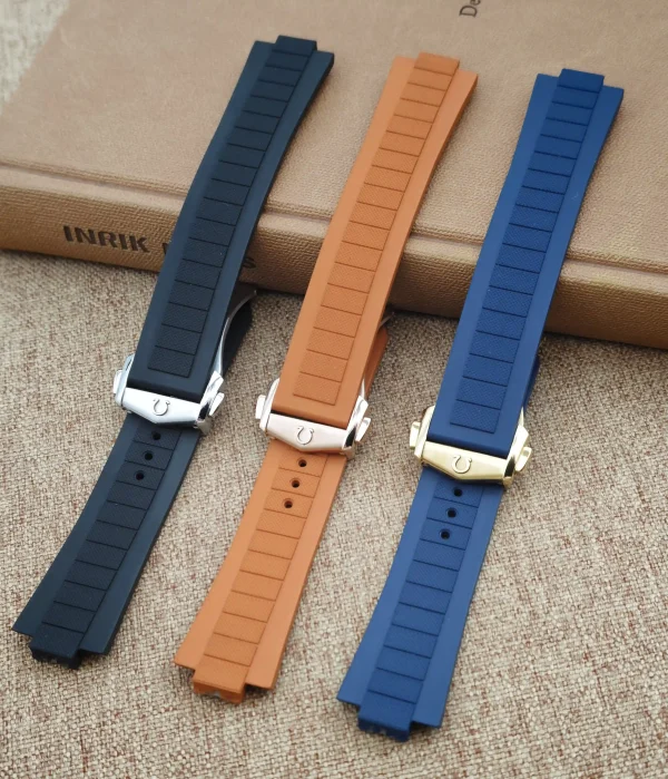 FKM Rubber Strap for Omega Seamaster Planet Ocean 600m – 21mm - TopStraps
